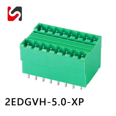 China SHANYE 2EDGVH-5.0 300V 10A Pluggable Terminal Block 5.0mm Pitch 2-24P for PCB for sale
