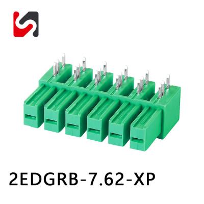 China Shanye 2EDGRB-7.62 300V 30A Pluggable Terminal Block 2-24 Poles PCB Mount for sale