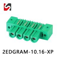 China Shanye 2EDGRAM-10.16 10.16mm Pitch Pluggable Terminal Block 2-24 Poles 300V 10A for sale