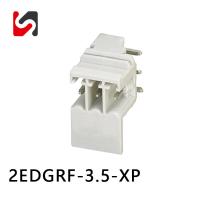 China SHANYE 2EDGRF-3.5 3.5mm Pitch Pluggable Terminal Block 2P-24P Male 300V 10A for sale