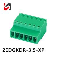 China SHANYE 2EDGKDR-3.5 300V 8A Screw Terminal Block 3.5mm Pitch 2-24 Poles for sale