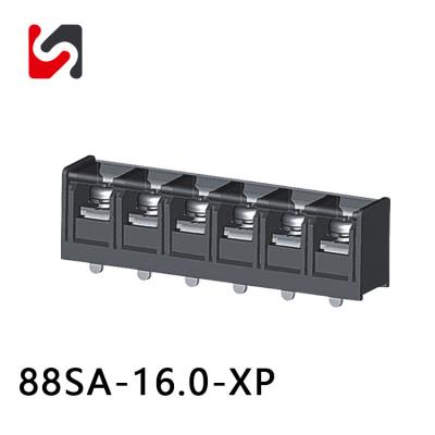 China Copper Barrier Strip Connector PA66 UL94V-0 600V 65A 16.0mm Pitch for sale