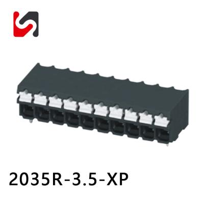 China 300V 10A 3.5mm Pitch SMD Phoenix Pluggable Terminal Block 2-24 Poles for sale