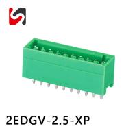 China SHANYE 2EDGV-2.5 300V 10A 5P 2.5mm Pitch Pluggable Terminal Block Connector ROHS for sale