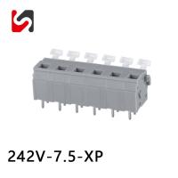China SHANYE 242V-7.5 7.5mm Pitch Phoenix Terminal Strip 3 Way Electrical Connector Block 300V 10A for sale