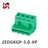 China SHANYE 2EDGKGP-5.0 300V 8A Pluggable Terminal Block 5.0mm Pitch 2-24 Poles for sale