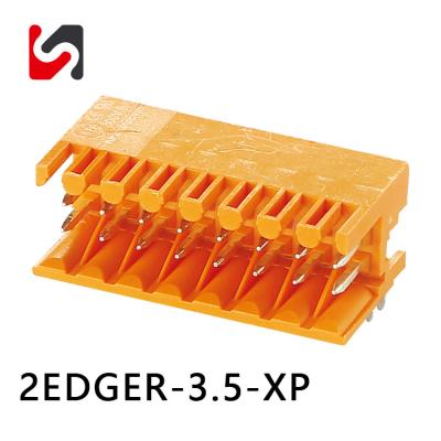 China Shanye 2EDGER-3.5 PCB Spacer Screw Terminal Block 3.5mm Pitch 300V 8A for sale