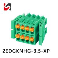China SHANYE 2EDGKNHG-3.5 300V 8A Pluggable Terminal Block 2-24 Poles for sale