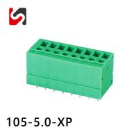 China Shanye SY105V-5.0 300V 10A 5.0mm Pitch Screw Terminal Block PCB Mount 2-24 Pole for sale