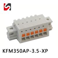 China SHANYE KFM350AP-3.5 300V 10A 3.5mm Pitch Pluggable Terminal Block Male Female 2-24 Poles for sale