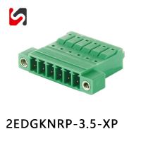 China SHANYE 2EDGKNRP-3.5 300V 8A Pluggable Terminal Block Header 2-24 Poles for sale