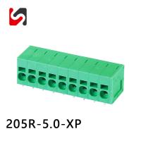 China SHANYE 205R-5.0 5.0mm Pitch Phoenix 5A Connector 3 Pin Terminal Block 300V 10A for sale