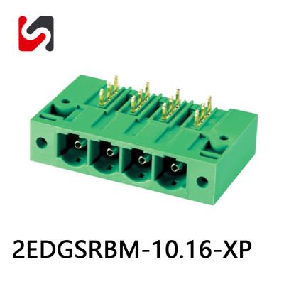 China SHANYE 2EDGSRBM-10.16 65A 600V Pluggable Terminal Block Male 10.16mm Pitch 2-24 Poles for sale