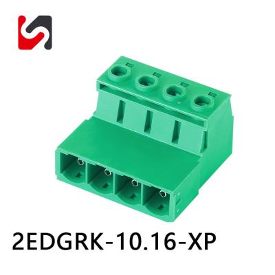 China SHANYE 10.16mm Pitch PCB Terminal Block Connector 2-24 Pin Male Female Wire to Wire 300V 10A for sale