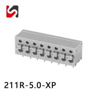 China Shanye 211R-5.0 300V 10A 5.0mm Pitch PCB Terminal Block Connector 2-24 Poles for sale
