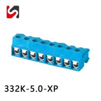 China SHANYE SY332K-5.0 5.0mm Pitch PCB Screw Terminal Block Connector 300V 10A Blue for sale