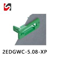 China SHANYE 2EDGWC-5.08 300V 10A Through Wall Pluggable Terminal Block 2P-24P for sale
