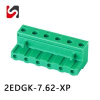 China 2EDGK-7.62 Pluggable Terminal Block 300V 10A 7.62mm Pitch 2-24 Poles for sale