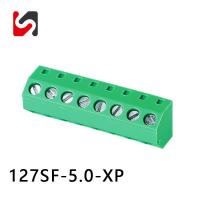 China 5.0mm Pitch 300V 10A Phoenix PCB Terminal Screw European Terminal Blocks 2-24 Poles for sale