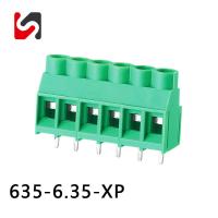 China 6.35mm Pitch 300V 30A Pluggable Screw Terminal Block Connector 2-24 Poles for sale