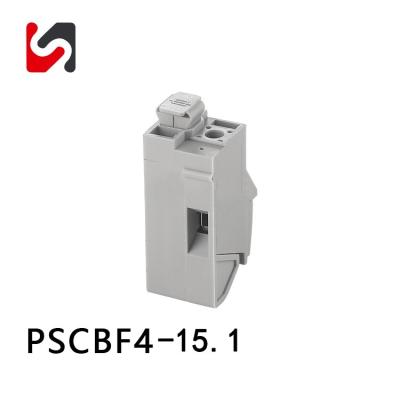 China 15.1mm Pitch 250V 6.3A High Current PCB Screw Transformer Terminal Block 2-24 Poles for sale