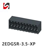 China KF2EDGSR-3.5 300V 3.5mm Double Row Phoenix Pluggable Terminal Block Male 2-24 Poles for sale