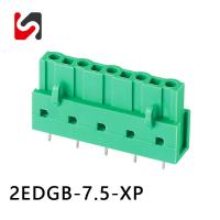 China Pluggable Terminal Block 2EDGB-7.5 300V 10A 2-24 Poles SHANYE Brand for sale