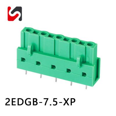 China Pluggable Terminal Block 2EDGB-7.5 300V 10A 2-24 Poles SHANYE Brand for sale