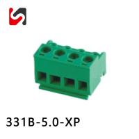 China 300V 15A Screw Terminal Block 5.0mm Pitch Pluggable PCB Terminal Block 2-24 Poles for sale