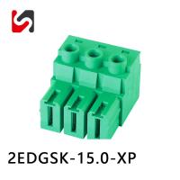 China SHANYE 2EDGSK-15.0 600V 115A 15.0mm Pluggable Terminal Block Female 2-24P for sale