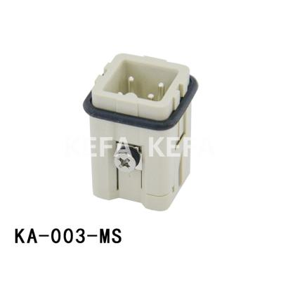 China Heavy Duty Power Connector KA-003-MS 32A 250V Screw Connection Replace Harting for sale