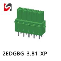 China SHANYE 2EDGBG-3.81 Pluggable Terminal Block 3.81mm Pitch 300V 8A 2-24 Poles for sale
