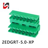 China SHANYE 2EDGRT-5.0 5.0mm Pitch Pluggable Terminal Block Male Female 300V 10A for PCB for sale