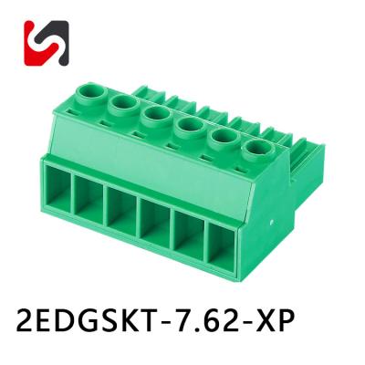 China 2EDGSKT-7.62 300V 7.62mm 2P-24P Pluggable Terminal Block Male Female UL for sale