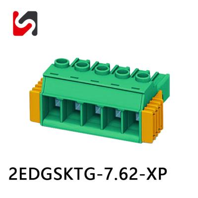 China KF2EDGSKTG-7.62 600V 7.62mm 2P-24P Pluggable Terminal Block Male Female for sale
