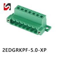 China 2EDGRKPF-5.0 5.0mm Pitch Pluggable Terminal Block Female Wire to Wire 300V 30A for sale