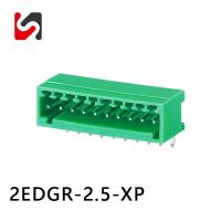 China 2EDGR-2.5 300V 8A Mini Pitch Busbar Terminal Block for PCB 2.5mm Pitch for sale