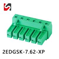 China KF2EDGSK-7.62 7.62mm Pitch Pluggable Terminal Block Male Female 300V 10A for sale