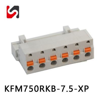 China SHANYE KFM750RKB-7.5 Pluggable Terminal Block 7.5mm Pitch 300V 10A PCB Type for sale