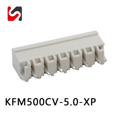 China SHANYE KFM500CV-5.0 300V 10A Pluggable Terminal Block 5.0mm Pitch Male for PCB for sale