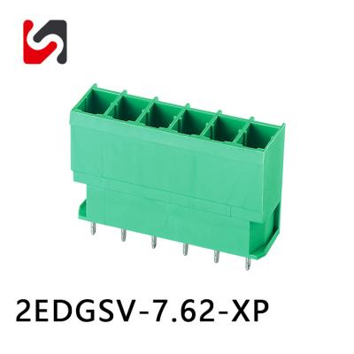 China 2EDGSV-7.62 300V 7.62mm Pitch Pluggable Terminal Block Connector 2-24 Poles 10A for sale