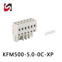 China SHANYE KFM500-5.0C 300V 10A 5.0mm Pluggable Terminal Block Male Female 2-24P for sale
