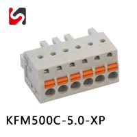 China KFM500C-5.0 300V Male Female PCB Connector 5.0mm Straight 2-24 Poles for sale