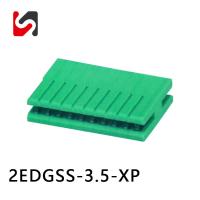 China SHANYE 2EDGSS-3.5 300V 10A 3.5mm Pitch Pluggable PCB Terminal Block 2-24P UL for sale