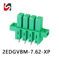 China SHANYE 2EDGVBM-7.62 7.62mm Pitch PCB Terminal Block 600V 10A Pluggable Connector with Flange for sale