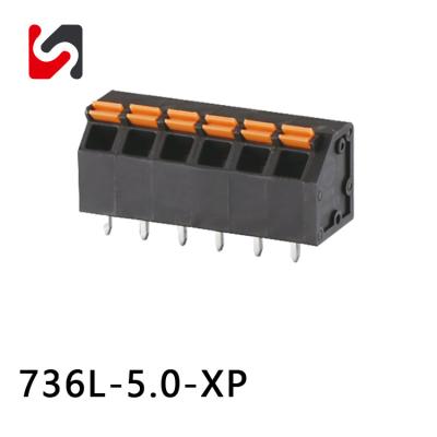 China 2P-24P PCB 5.0mm Pitch Phoenix Terminal Block Connector 300V 10A for sale