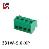 China European Terminal Blocks 300V 15A Screw Terminal Block 5.0mm Pitch Green for sale