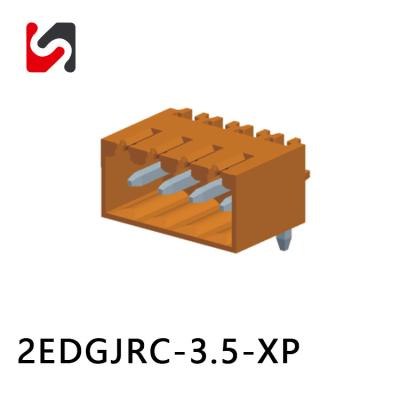 China 2EDGJRC-3.5 300V 4 Pin Pluggable Terminal Block 3.5mm Pitch Screw Connector for sale