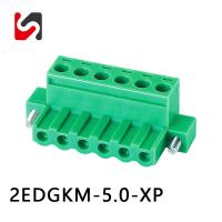 China SHANYE 2EDGKM-5.0 300V Pluggable Terminal Block 5.0mm Pitch 2-24 Poles for sale