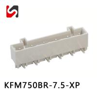 China SHANYE KFM750BR-7.5 Pluggable Terminal Block 300V 10A 7.5mm Pitch Male Female for sale